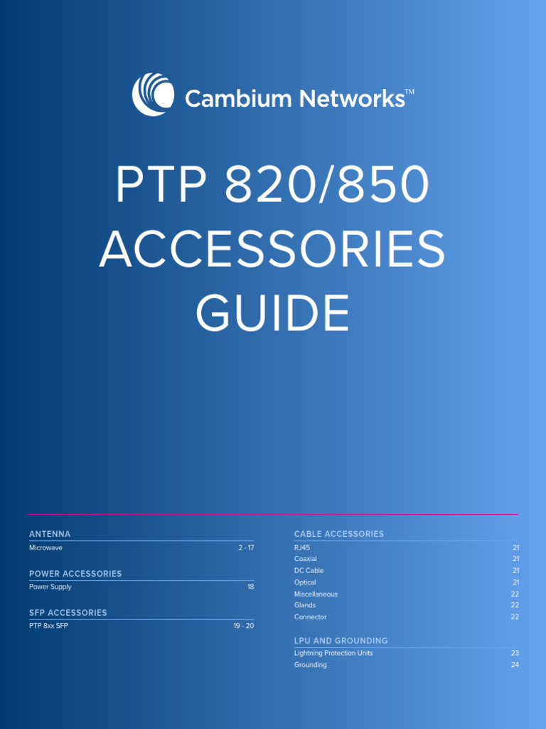 Cambium Networks PTP820 850guide v2 | PDF | Radio Wave | Microwave