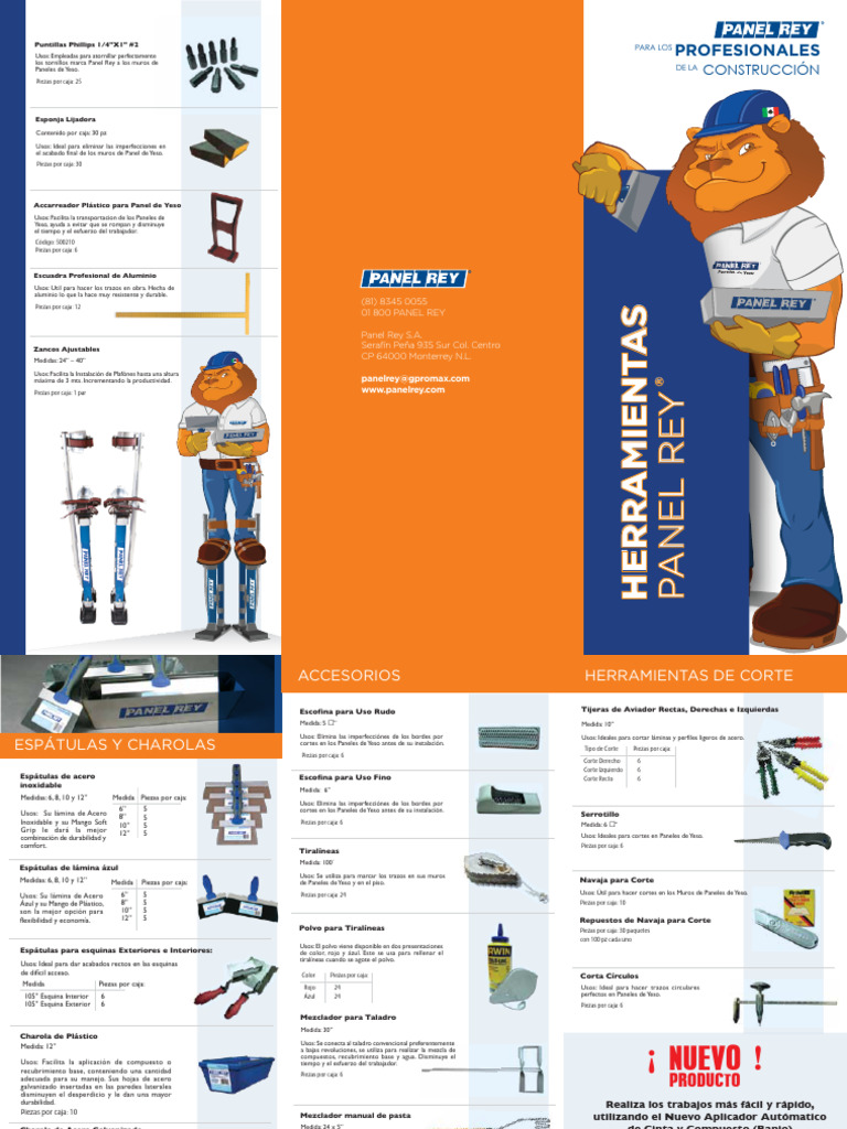Triptico Herramientas PR | PDF | Acero | Sector secundario de la economía