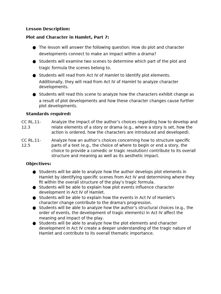 Performance Task ELA Lesson Description Standards Jose-2 | PDF