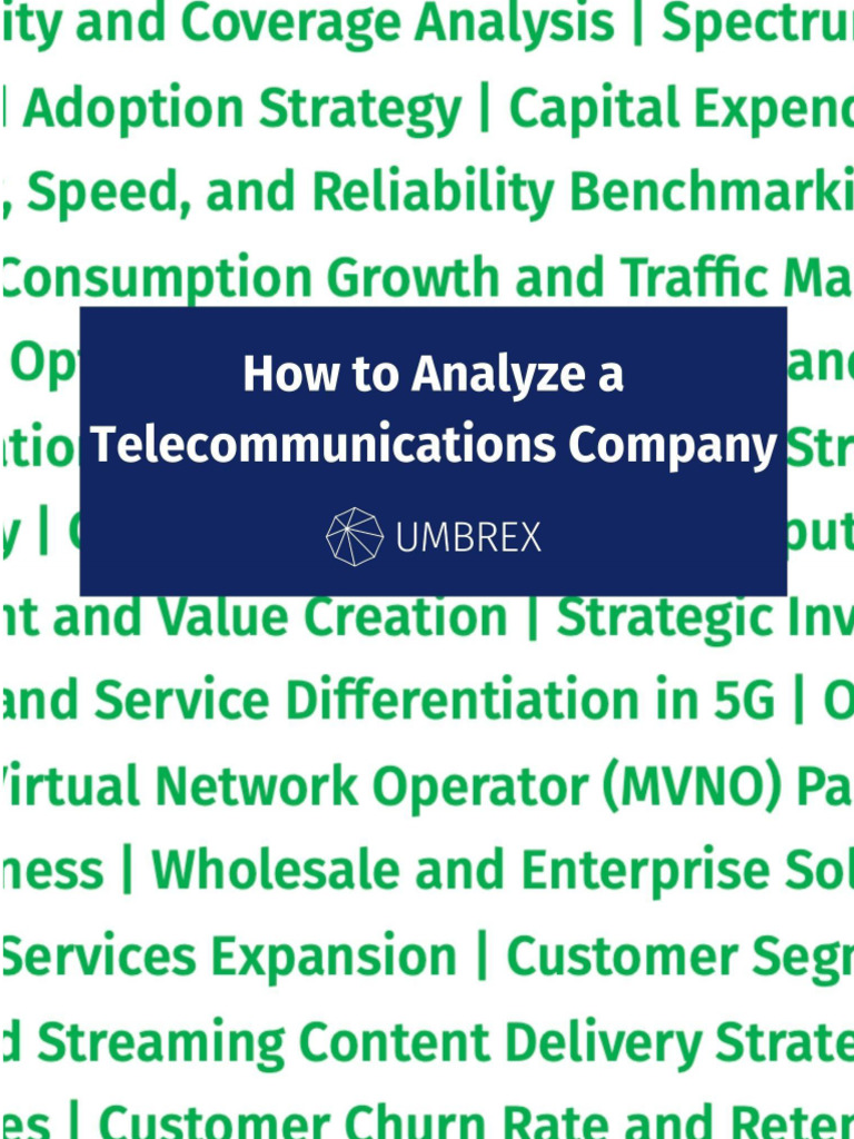 How To Analyze A Telecommunications Company | PDF | Computer Network ...