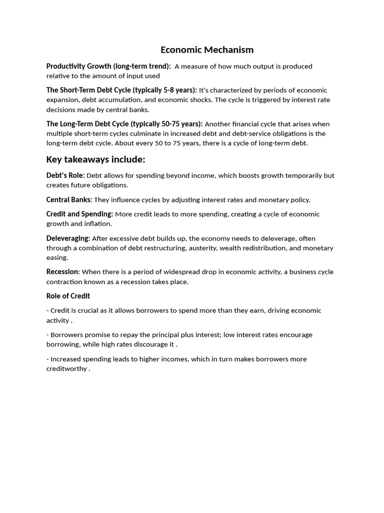 Economic Mechanism | PDF