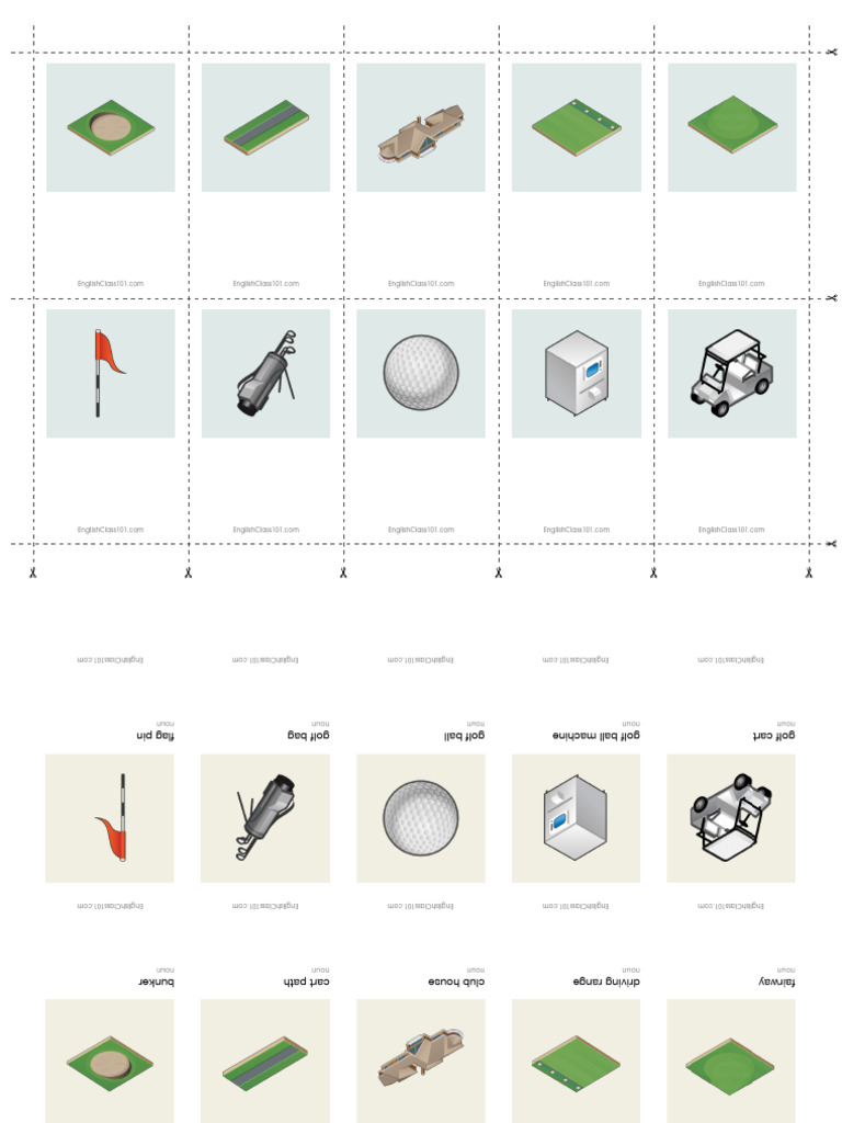 Golf Vocabulary for Learners | PDF