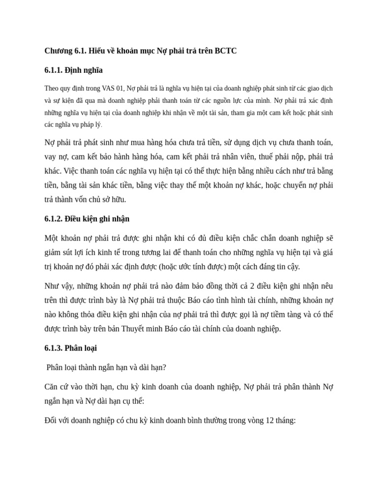 Chương 6 KTTC | PDF