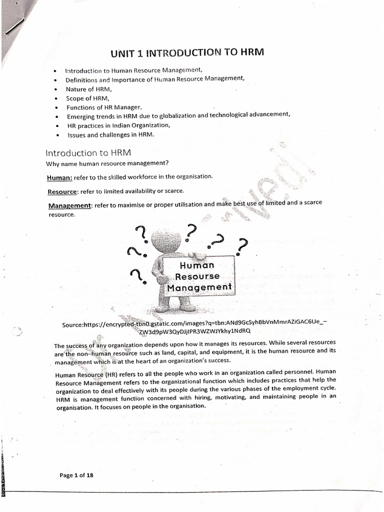 HRM. UNIT-1 | PDF