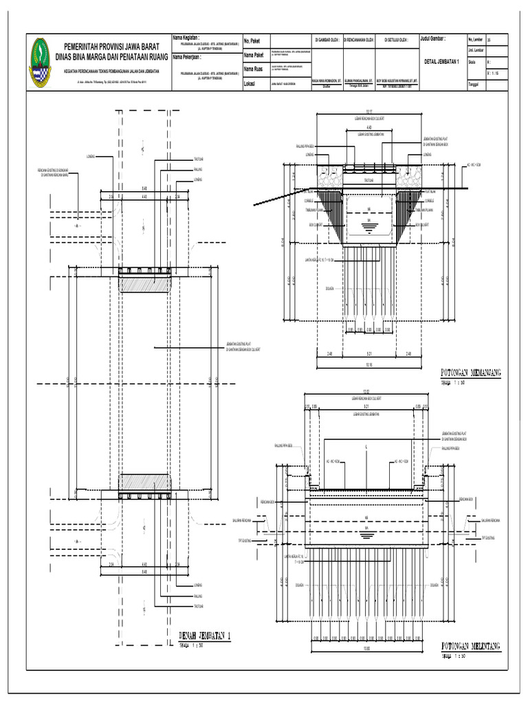 detail penulangan jembatan | PDF