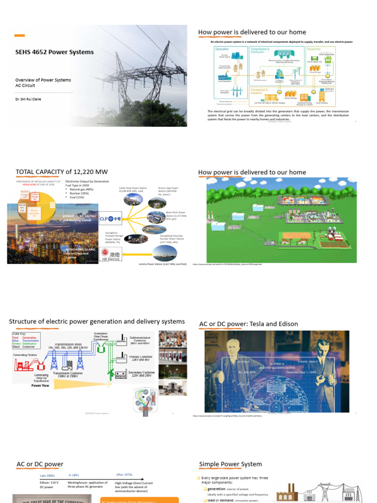 1. Overviw Power Systems | PDF | Electric Power System | Electric Power Transmission