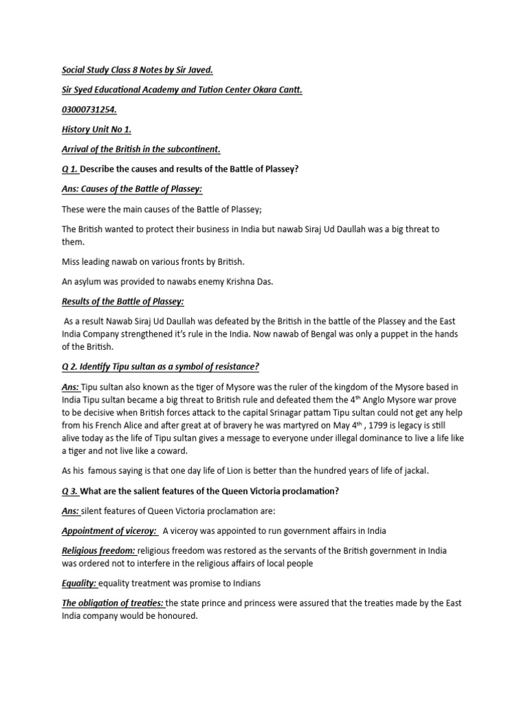 Class 8 Social Studies Notes | PDF | Climate Change | Textile Manufacturing