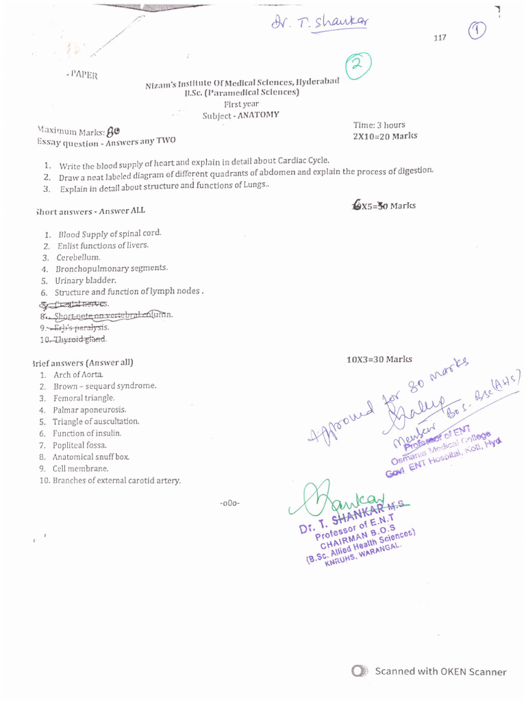 Bsc Ahs Syllabus And Model Papers Bos Approved Pdf 