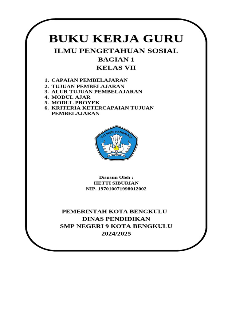 Modul Halaman Depan Kelas Vii | PDF