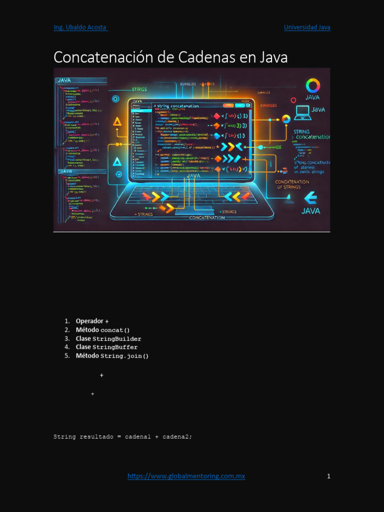 Cadenas | PDF | Java (lenguaje de programación) | Programación de computadoras