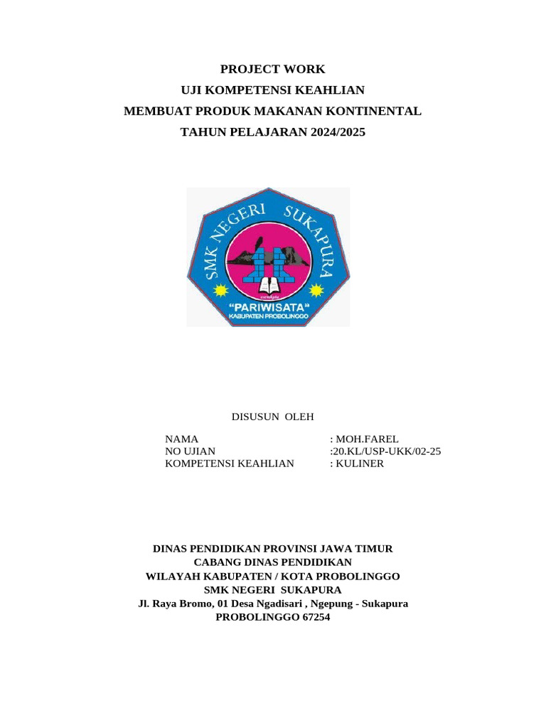 Proposal Ukk Moh - Farel Terbaru | PDF