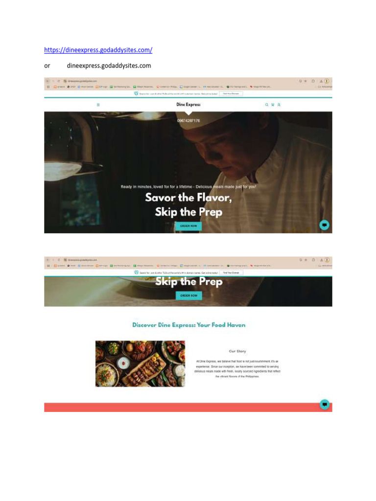 Prototype - Dine Express | PDF