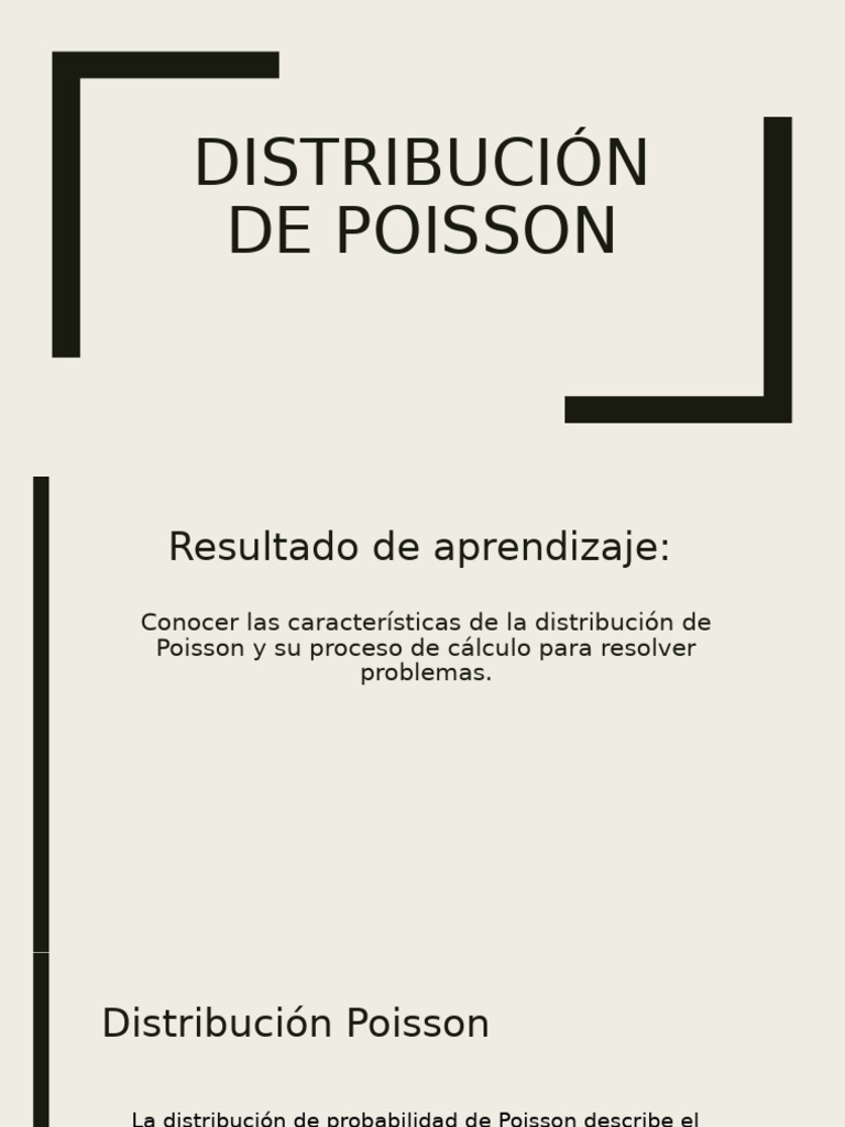 Características de la Distribución de Poisson | PDF