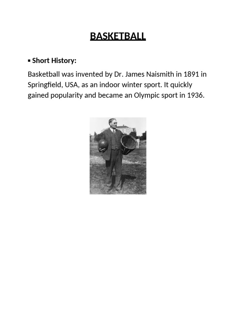 Basketball History, Rules, and Teams | PDF