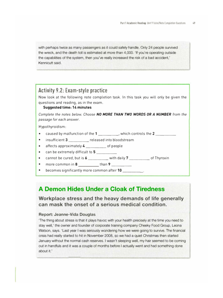 Note Completion | PDF
