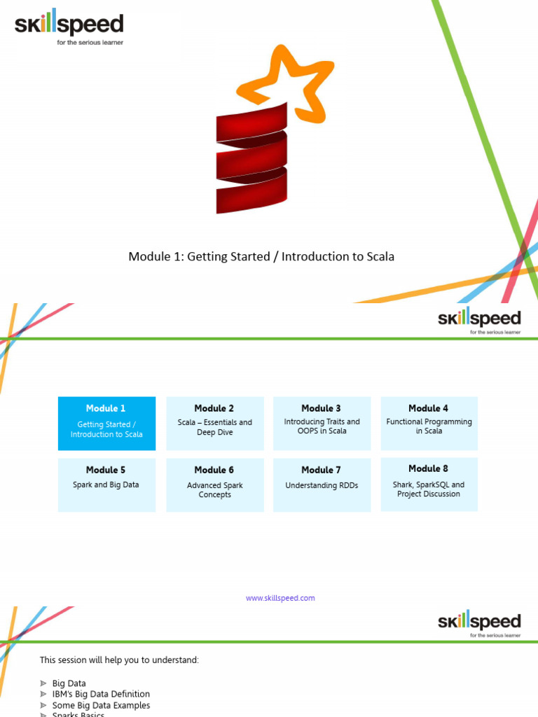 Spark and Scala - Module 1 | PDF | Apache Spark | Scala (Programming Language)