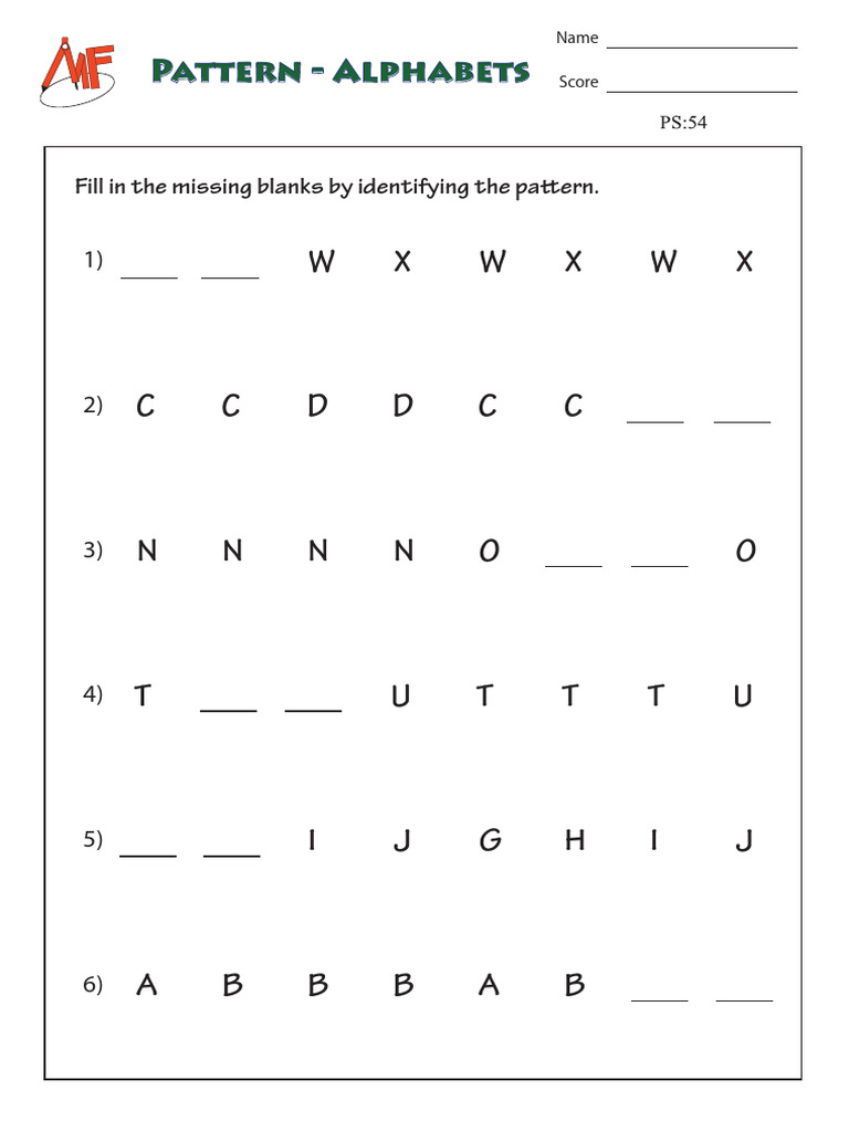 In 2 Number Pattern Ws3 | PDF