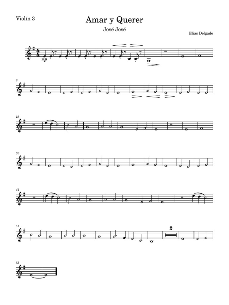 Amar y Querer-Violín - 3-1 | PDF