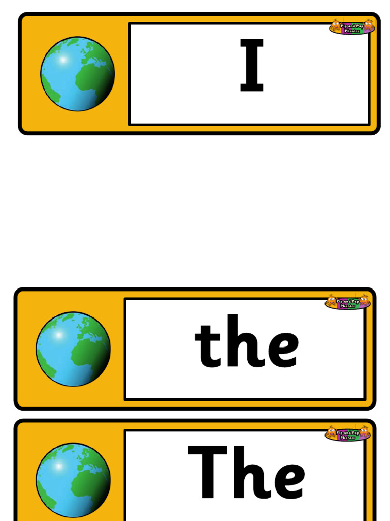 Orange Phase Earth Word Flash Cards-Compressed | PDF