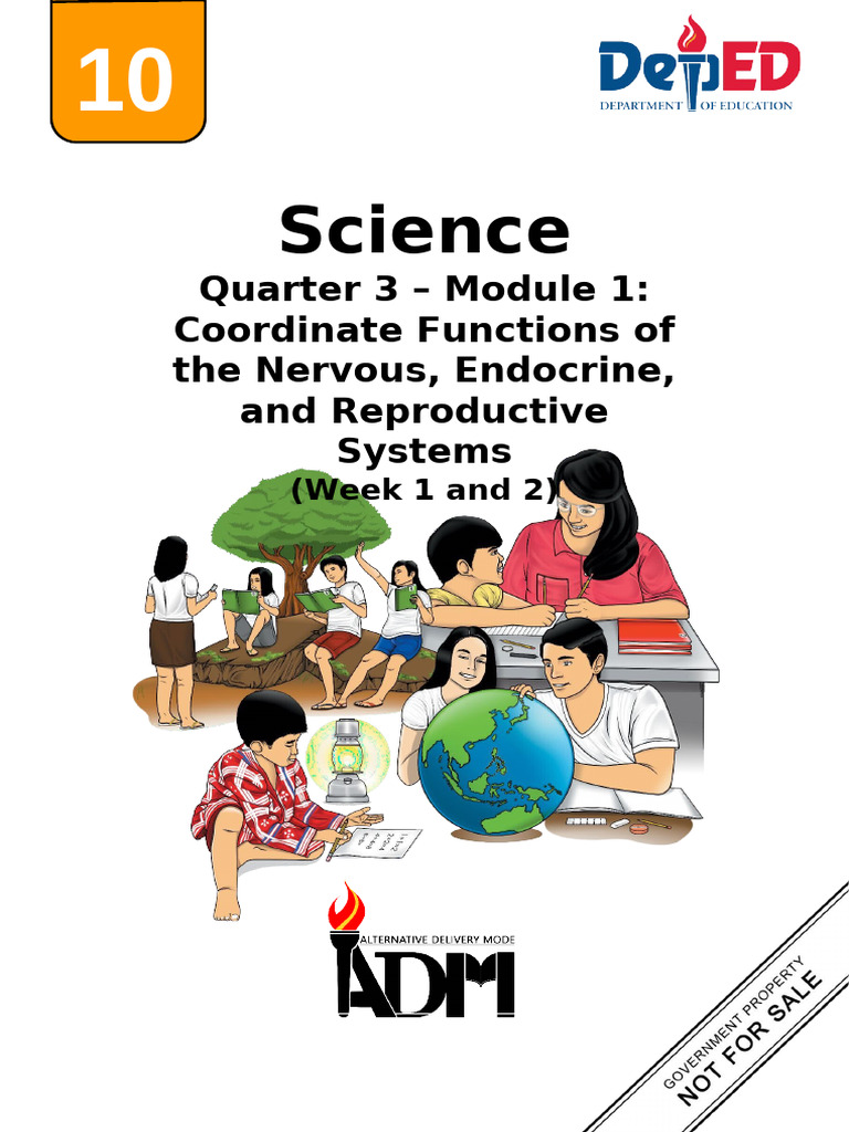 Science10 Q3 Module 1 Coordinated Functions of The Nervous Endocrine and Reproductive System ...