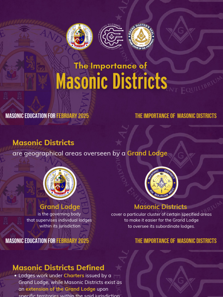 Importance of Masonic Districts Explained | PDF | Masonic Lodge ...