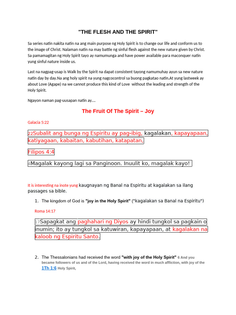 The Flesh and The Spirit | PDF