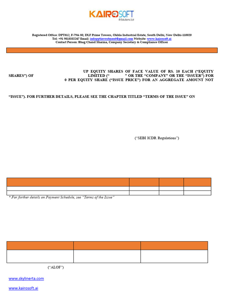 Lof 18.02.2025 Final | PDF | Equity (Finance) | Stocks