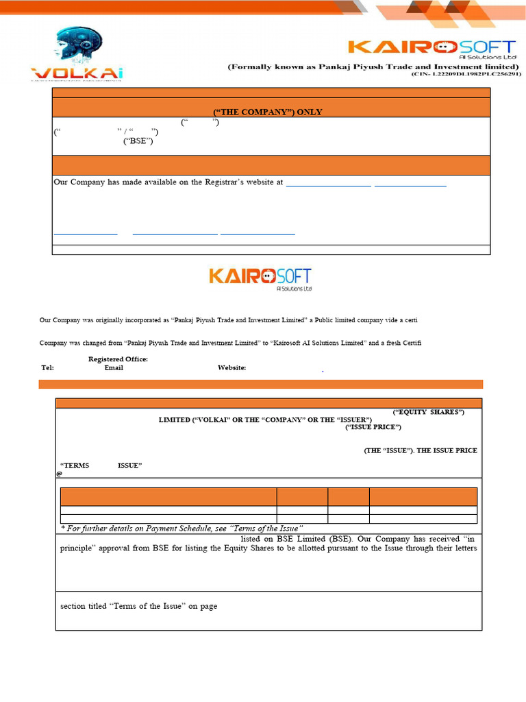 Abridged Letter of Offer-Final - 17.02.2025 | PDF | Artificial Intelligence | Intelligence (AI ...