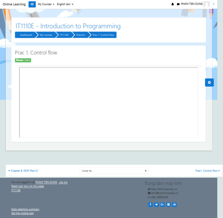 IT1110E - Prac 1. Control Flow | PDF