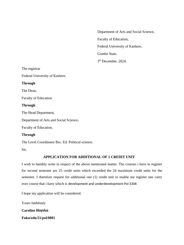 Application For Additional Unit | PDF
