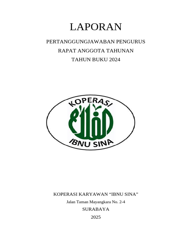 LPJ Pengurus 2024 | PDF