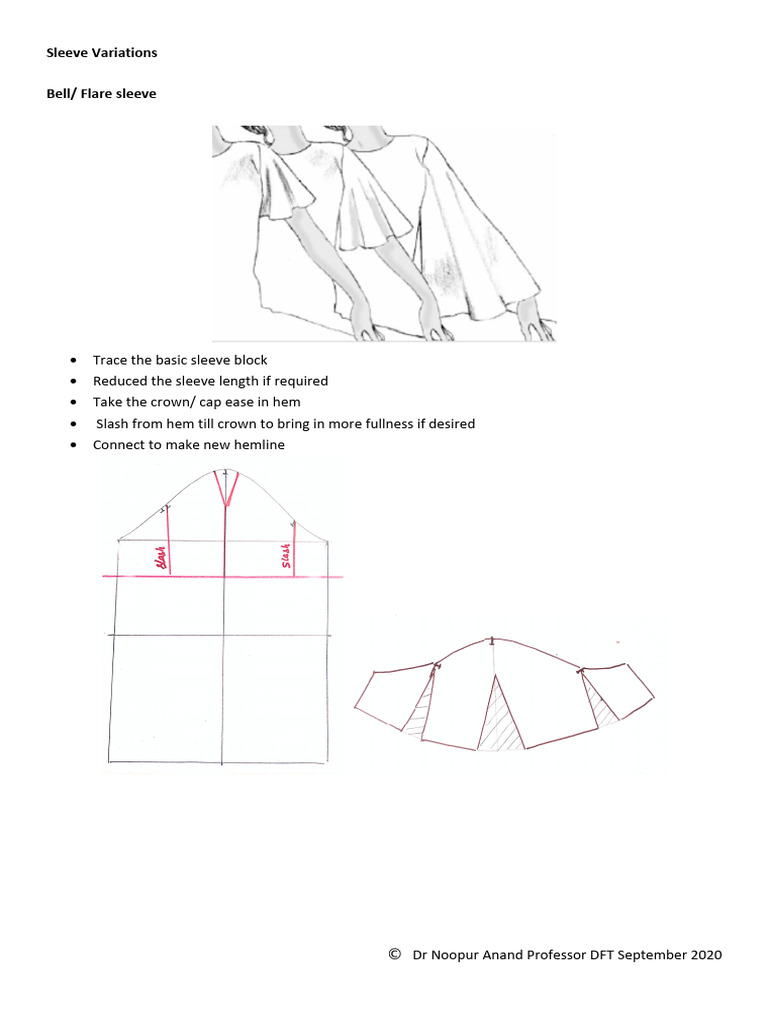 Sleeve and Collar Variation MFT PE | PDF | Seam (Sewing) | Clothing