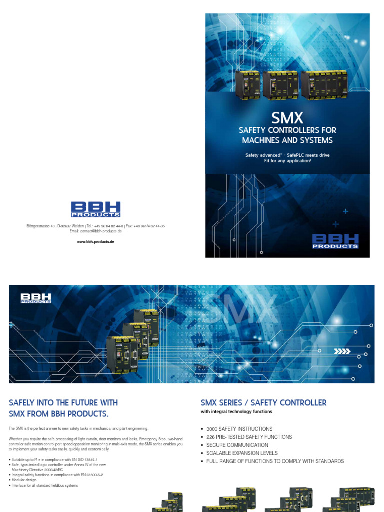 Brochure SMX Series | PDF | Programmable Logic Controller | Actuator