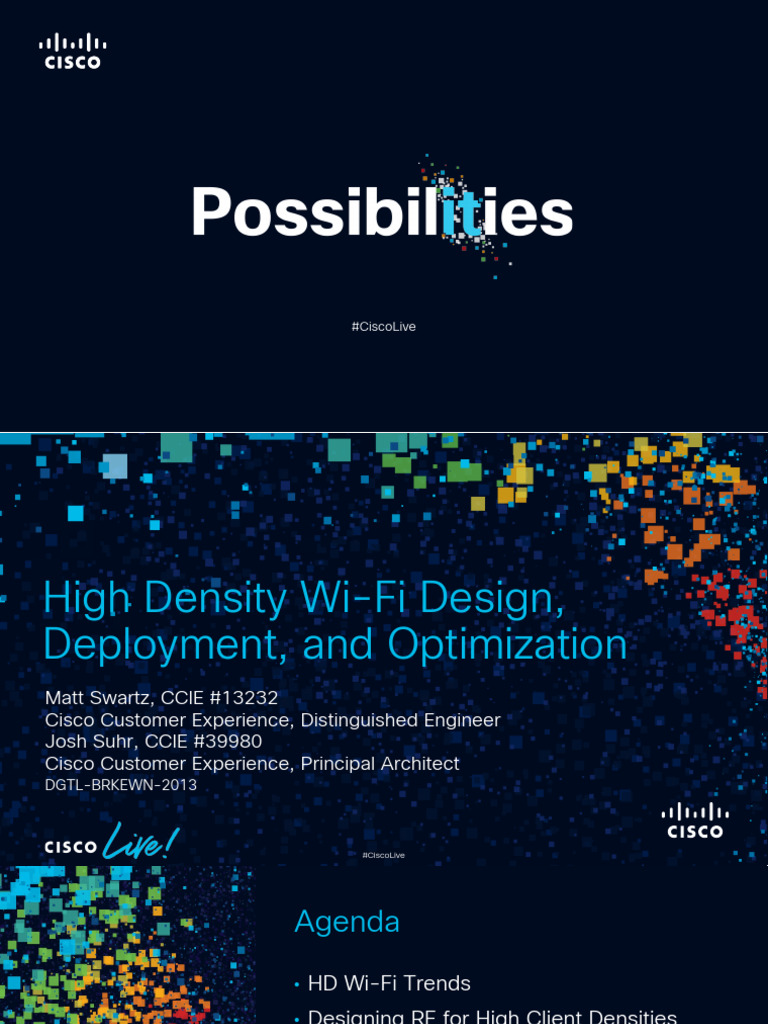 High Density Wi-Fi Design & Optimization | PDF