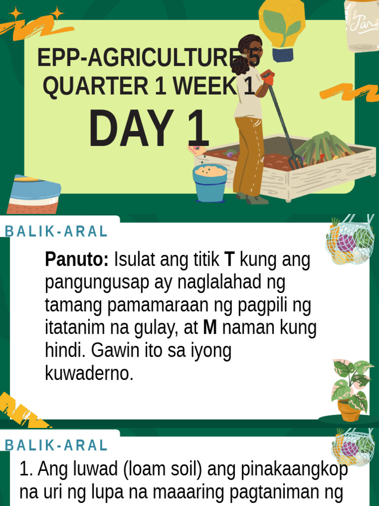 g5q1w1 PPT Epp - Agriculture | PDF