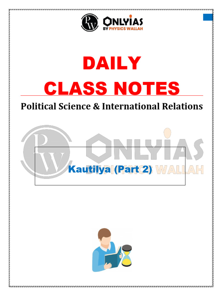 PSIR Kautilya Part 2 Daily Class Notes64c9d2ec04eea1001823518f | PDF ...