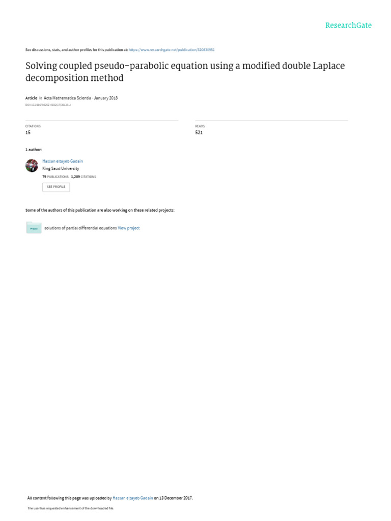 Act a Mathematica | PDF | Laplace Transform | Partial Differential Equation