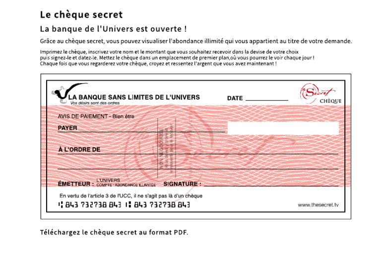 TS0078 CHK Cheque French | PDF
