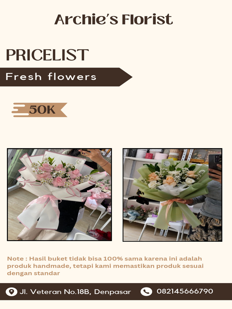 Archies Florist Pricelist | PDF