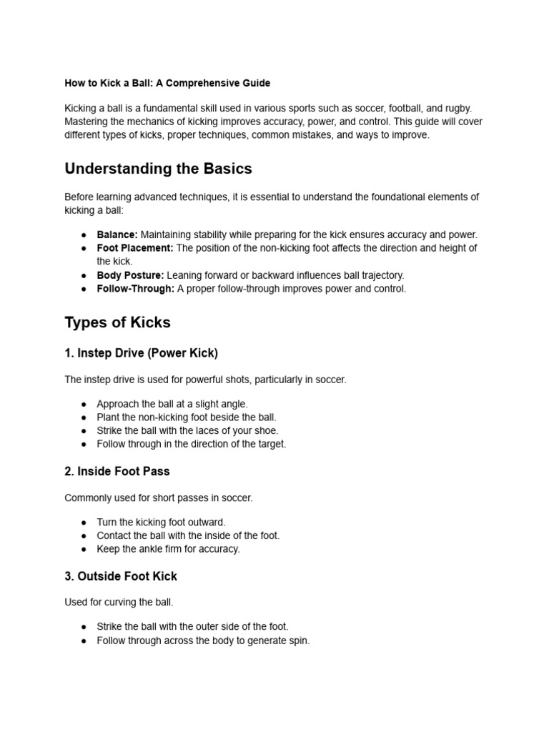 kick 12 | PDF | Foot