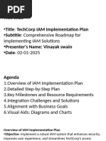 TechCorp IAM Implementation Roadmap | PDF