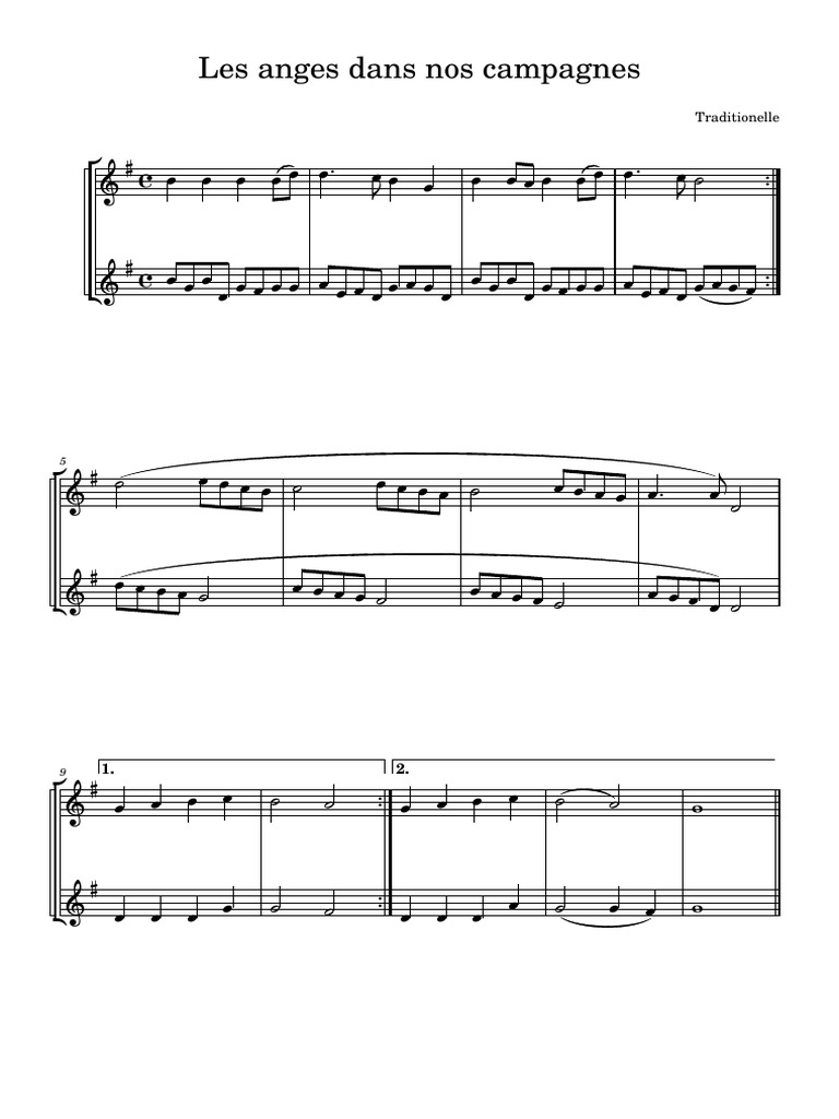 Les Anges Dans Nos Campagnes - Sib | PDF