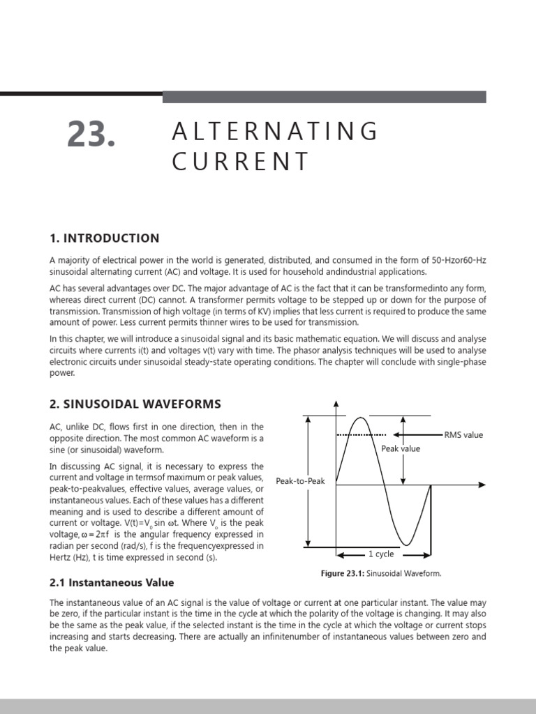 Understanding Alternating Current Basics | PDF | Electrical Impedance ...