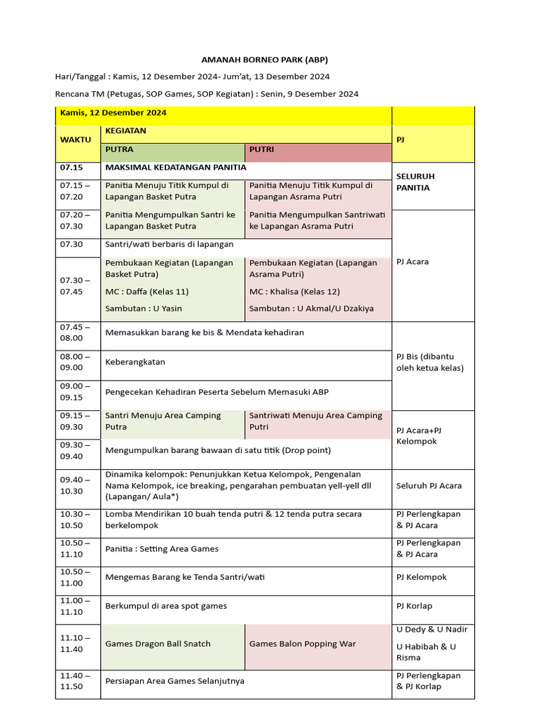 Panduan Kegiatan Imec 2024 | PDF