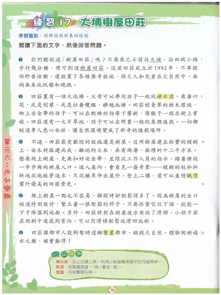 0717 CHI P4 Reading Ex16-24 | PDF