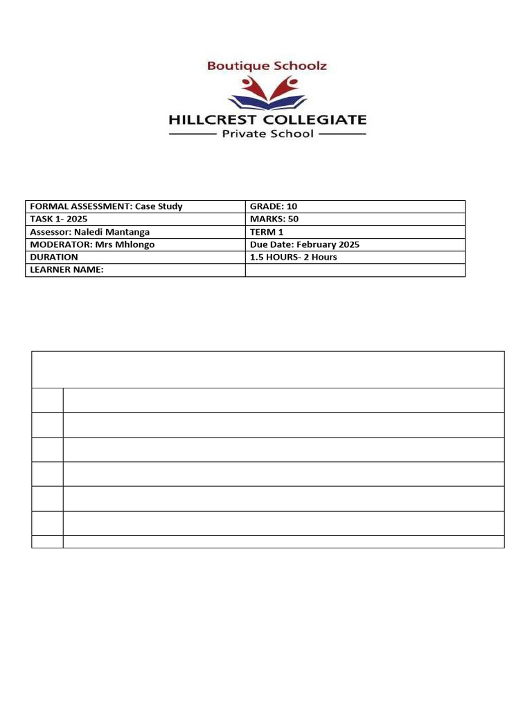 GR 10 Eco Task Term 1 2025 | PDF | Gross Domestic Product | Consumption Of Fixed Capital