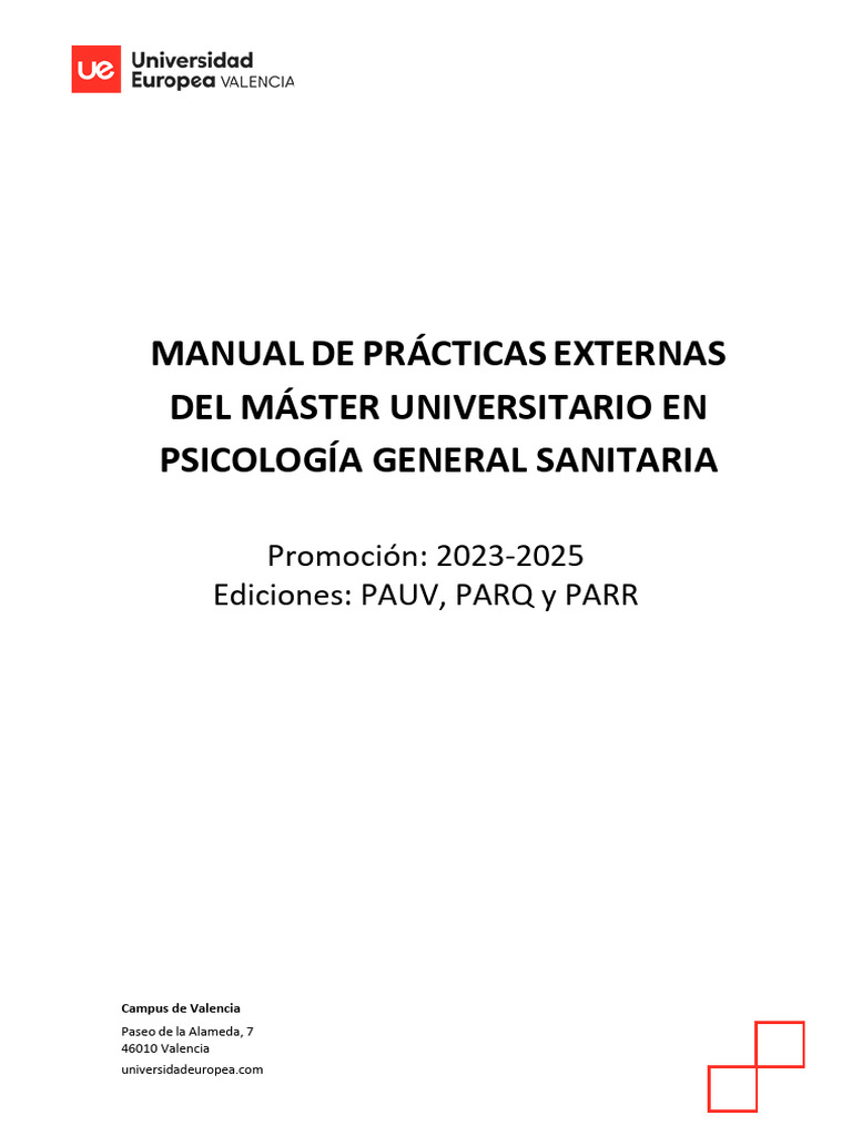 Manual de Prácticas Mupgs - 24-25 - Pauv - Parq - Parr | PDF ...