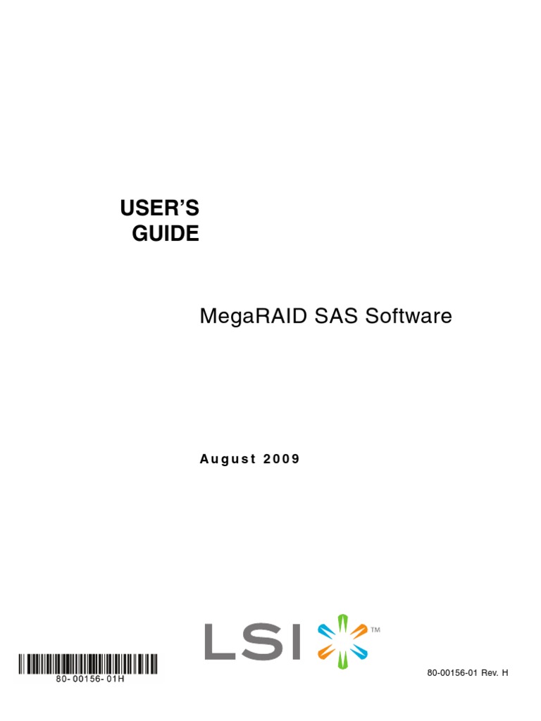 User'S Guide: Megaraid Sas Software | PDF | Solid State Drive | Hard ...