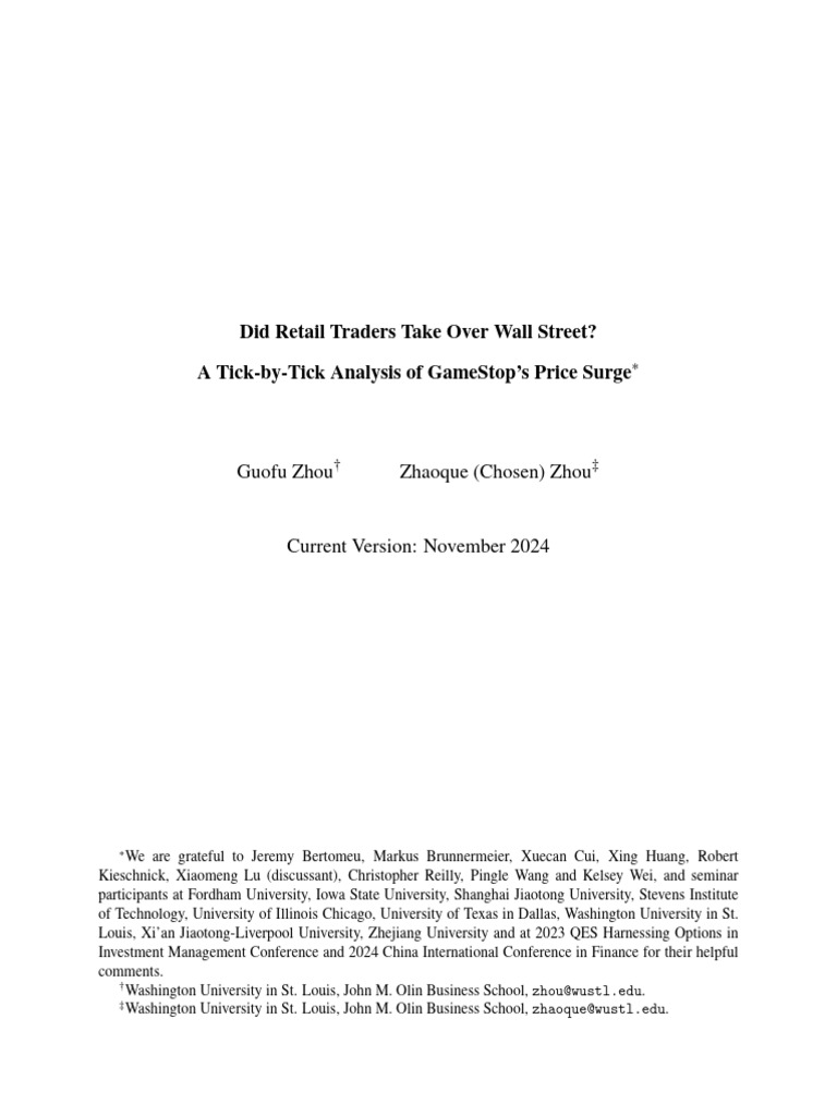 SSRN 4560320 | PDF | Option (Finance) | Day Trading