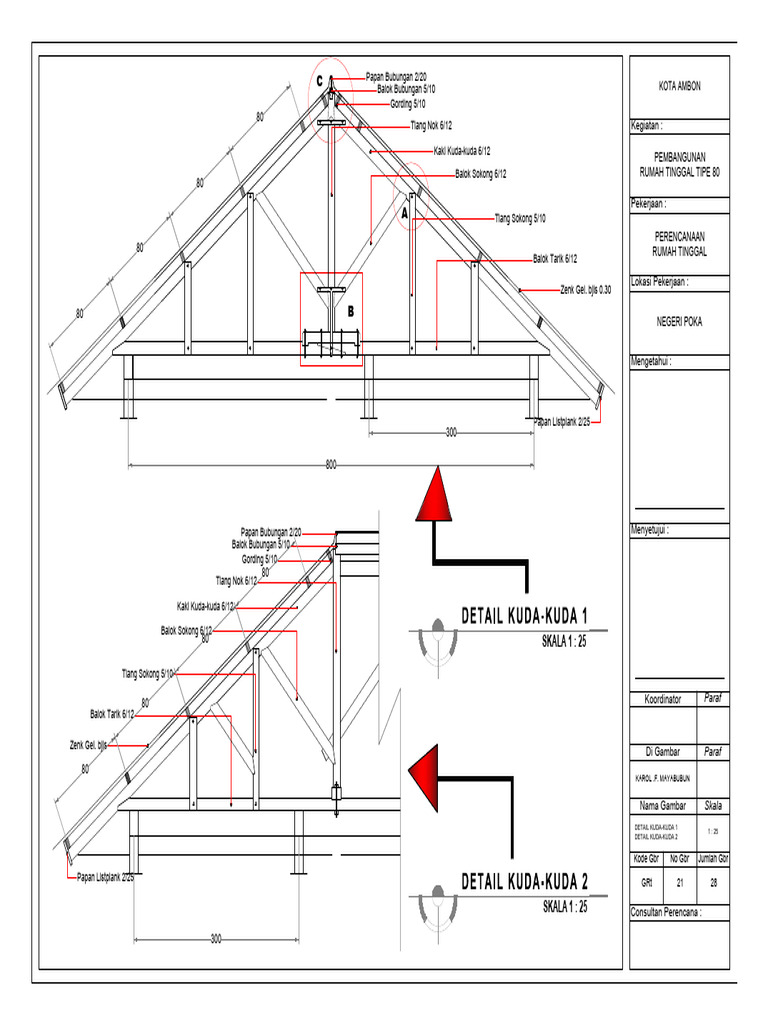 21.TIPE KUDA-KUDA 1 DAN TIPE KUDA-KUDA 2 | PDF